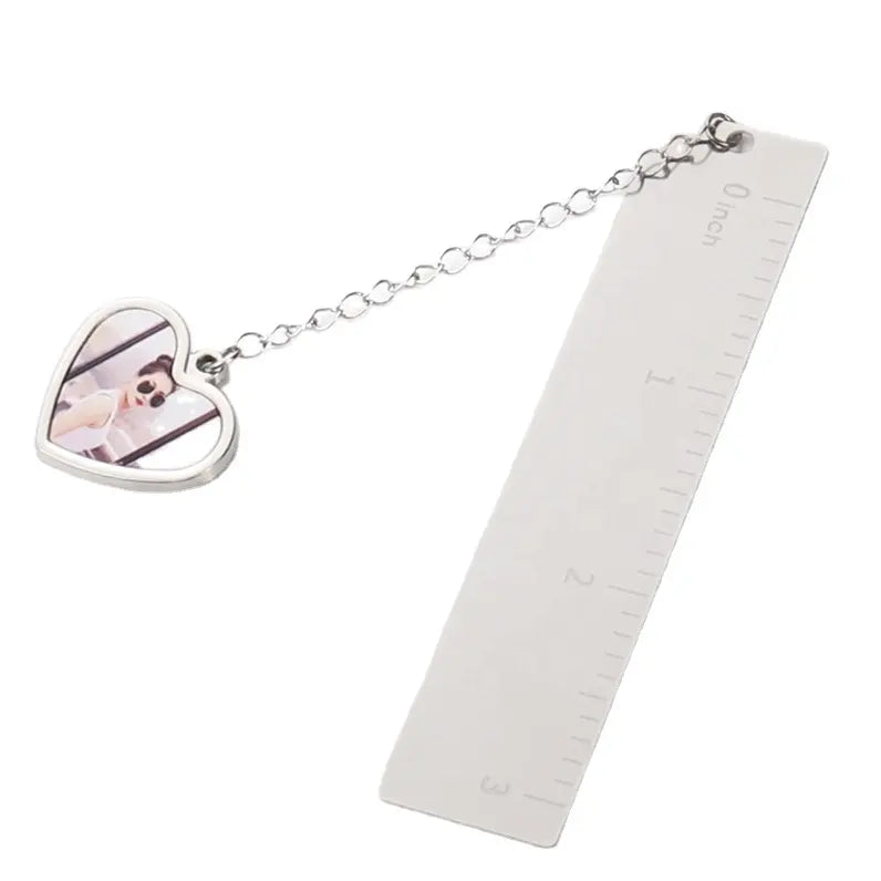 Blank Metal Heart Shape Ruler Bookmark – Total Blanks